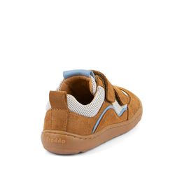 froddo M&auml;dchen Sneaker "Barefoot Base", Gr. 30, braun, Leder, Textil, Schuhe, Klettschuh, Freizeitschuh, Barfu&szlig;schuh mit Klettverschluss