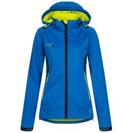 DEPROC Active Damen Softshelljacke "Downton Peak WOMEN", blau, Gr. 52, Softshell, 96% Polyester. 4% Elasthan, Jacken, auch in Gro&szlig;en Gr&ouml;&szlig;en erh&auml;ltlich