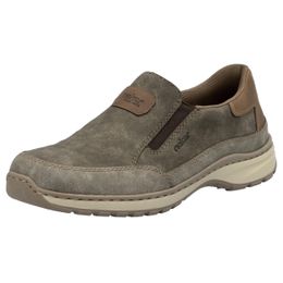Rieker Herren Slipper, Gr. 41, grau, Lederimitat, Basic, Schuhe, Slip-on-Sneaker, Freizeitschuh, Halbschuh mit Gummizug