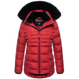 Navahoo Damen Winterjacke "Lissandra", rot, Gr. S, Obermaterial: 100% Polyester. Innenseite: 100% Polyester, Jacken, mit hochwertigem Steppdesign