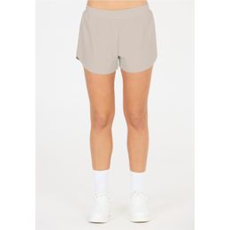 ENDURANCE ATHLECIA ATHLECIA Damen Shorts "Arilay", grau, Gr. 44, unifarben, 91% Polyester, 9% Elasthan, Hosen, mit bequemem 4-Wege-Stretch