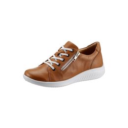 Jomos Damen Schn&uuml;rschuh, Gr. 37, braun, Glattleder, Schuhe