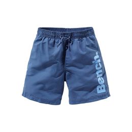 Bench. Jungen Badeshorts, blau, Gr. 170, unifarben, Microfaser, Polyester, Badehosen, mit trendigem Logoschriftzug