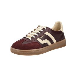 Sneaker Gant "Gant Sneaker Leder", Damen, Gr. 38, wine, Leder, Schuhe Sneaker