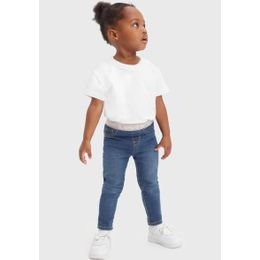 LEVI'S KIDS M&auml;dchen Schlupfjeans "PULL ON SKINNY JEANS", blau, Basic, Gr. 6, Denim/Jeans, Obermaterial: 61% Baumwolle, 38% Viskose, 1% Elasthan,