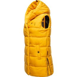 Navahoo Damen Steppweste "Madilynaa", gelb, Gr. XL, Oberstoff: 100% Polyester. Futter: 100% Polyester. Wattierung: 100% Polyester, Westen, stylische