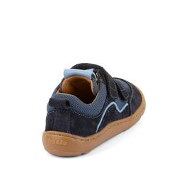 froddo M&auml;dchen Sneaker "Barefoot Base", Gr. 31, blau, Leder, Textil, Schuhe, Klettschuh, Freizeitschuh, Barfu&szlig;schuh mit Klettverschluss