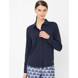 Brax Damen Hemdbluse "Style CELINA L"navy, Gr. 46, 47% Baumwolle, 47% Modal, 6% Elasthan, Blusen