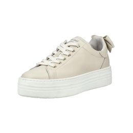 Nero Giardini Damen Plateausneaker "Nero Giardini Sneaker Leder", Gr. 38beige, Leder, Schuhe