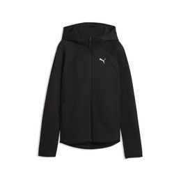Puma Zip-Up Hoodie 'EvoStripe' female Black size XL