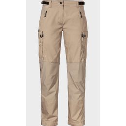 Sch&ouml;ffel SCH&Ouml;FFEL Damen Outdoorhose "Pants Style Maghera WMN", beige, Gr. 38, Oberstoff: 65% Polyester, 35% Baumwolle. Oberstoff Besatz: 88% Nylon, 12%