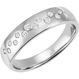 Firetti Damen Fingerring "Schmuck Geschenk Silber 925 Damenring Ring Sternenhimmel", 50, Silber 925 (Sterlingsilber), 2,9mm, silber, Silber 925