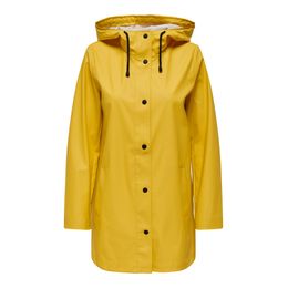 Only Damen Funktionsmantel "ONLTRINA RAINCOAT OTW ZL", gelb, Gr. XS, unifarben, Web, Obermaterial: 100% Polyester, M&auml;ntel