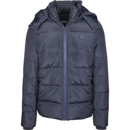 Urban Classics Herren Allwetterjacke "Urban Classics Herren Hooded Puffer Jacket"navy, Gr. M, unifarben, 100% Polyester, Jacken