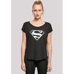 F4NT4STIC Damen T-Shirt "DC Comics Superman Spot Logo", schwarz, Gr. XS, Obermaterial: 100% Baumwolle, Shirts, Print