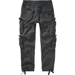 Brandit Herren Stoffhose "Brandit Herren Pure Slim Fit Trouser", schwarz, Gr. XXXL, 100% Baumwolle, Hosen