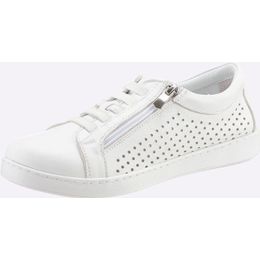 Andrea Conti Damen Sneaker, Gr. 39, wei&szlig;, Leder, Schuhe
