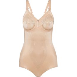 Triumph Damen Shaping-Body "Doreen + Cotton 01 BS", beige, Gr. 85, Obermaterial: 37% Polyester, 26% Baumwolle, 24% Polyamid, 11% Elasthan, 2%