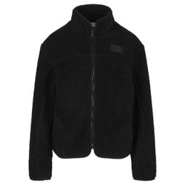 Karl Kani Damen Trainingsjacke "Karl Kani Signature Teddy Trackjacket"schwarz, Gr. M, unifarben, 100% Polyester, Jacken