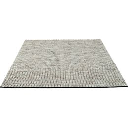 Wollteppich Theko, B:70cm H:10mm L:140cm, beige, Wolle, Wohnzimmer, Teppiche, "Tauern", Handweb Teppich, reine Wolle, handgewebt