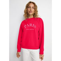 Lascana Damen Sweatshirt, blau, Gr. 40, Sweatware, Obermaterial: 67% Baumwolle, 33% Polyester, Sweatshirts