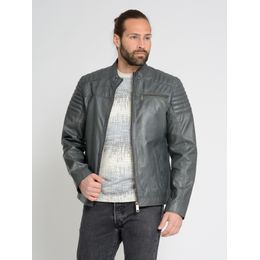 Maze Herren Lederjacke "51Rocha", grau, Gr. S, Obermaterial: 100% Lammleder. Futter: 100% Baumwolle. &Auml;rmelfutter: 100% Polyester, Jacken