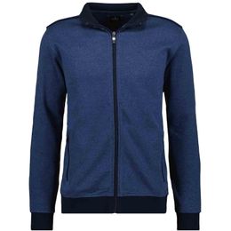 Ragman Herren Sweatjacke, blau, Gr. M, 100% Baumwolle, Sweatjacken