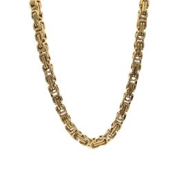 Firetti Herren Edelstahlkette "Schmuck Geschenk Halskette K&ouml;nigskette versch. L&auml;ngen", 50, Edelstahl, B: 6,4mm, gold, Edelstahl, B:6,4mm, Halsketten