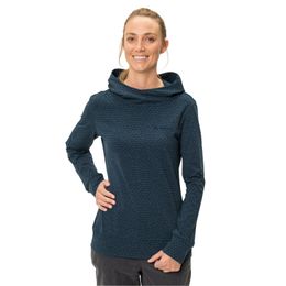Vaude Damen Kapuzenpullover "TUENNO", blau, Gr. 36, Obermaterial: 55% Wolle, 40% Polyester, 5% Elasthan, Pullover
