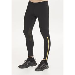 Endurance Herren Funktionstights "SAMIEN", gelb, Gr. XXXL, mehrfarbig, 72% Nylon, 28% Elasthan, Hosen, mit reflektierenden Elementen