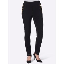 Classic Basics Damen Webhose, schwarz, Gr. 24, unifarben, 72% Viskose, 25% Polyamid, 3% Elasthan, Hosen