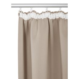 Vorhang OTTO HOME, B:130cm H:145cm, grau, Polyester, Polyester, Wohnzimmer, Gardinen, "SOLA", Breite:130 cm, 1 Schal, einfarbig, Verdunkelung
