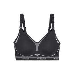 Damen B&uuml;gel-BH "Triaction Cardio Air", triaction by Triumph, Gr. 95, schwarz, Mesh;Single Jersey, Obermaterial: 57% Polyester, 27% Polyamid, 16%