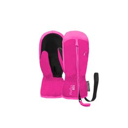 Reusch M&auml;dchen F&auml;ustlinge "Ben Mitten", lila, Gr. 4, mehrfarbig, 75% Polyester, 25% Polyurethan, Handschuhe, mit extra langem Rei&szlig;verschluss