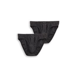 Tom Tailor Herren Slips mit Streifenmuster im 2er-Pack, schwarz, Gestreift, Gr. 5