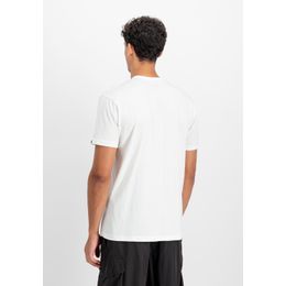 Herren T-Shirt "Basic T-Shirt BL Ripstop", wei&szlig;, Gr. S, Alpha Industries, Obermaterial: 100% Baumwolle, Shirts