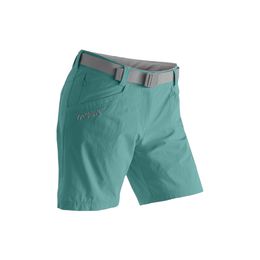 Maier Sports Damen Funktionsshorts "Lulaka Shorts", blau, Gr. 42, 90% Polyamid, 10% Elasthan, Hosen, Damen Shorts, kurze Wanderhose, Outdoorhose mit