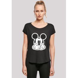 F4NT4STIC Damen T-Shirt "Micky Maus Don&rsquo;t Speak", schwarz, Gr. XS, Obermaterial: 100% Baumwolle, Shirts, Print