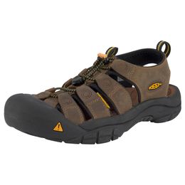 Keen Herren Sandale "Newport", Gr. 42,5, braun, Leder, Schuhe