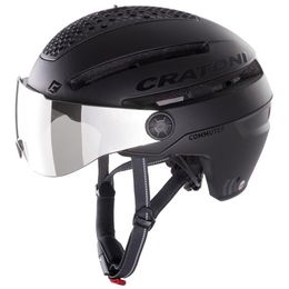 Cratoni Fahrradhelm "Pedelec-Helm Commuter", 59/61 Kopfumfang: 59cm - 61cm, schwarz, Helme, eingebautes R&uuml;cklicht, Reflektoren