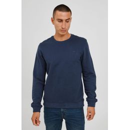 Blend Herren Rundhalspullover "BHAvebury"marineblaus, Gr. L, unifarben, Sweatware, 100% Baumwolle, Pullover, Klassisches Sweatshirt mit