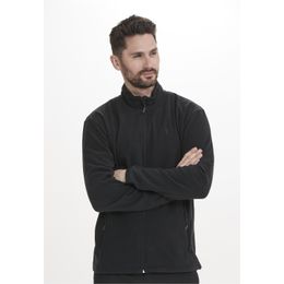 WHISTLER Herren Fleecejacke "Cocoon", schwarz, Gr. 5XL, unifarben, 100% Polyester, Jacken, mit praktischem Tunnelzug