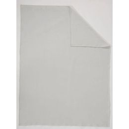 Wohndecke Biederlack, B:100cm L:150cm, grau, 58% Baumwolle, 35% Polyacryl, 7% Polyester, Wohndecken