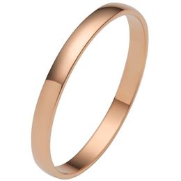 Firetti Damen Trauring "Schmuck Geschenk Gold Hochzeit Ehering Trauring "LIEBE"", 62, ohne Brillant, Ros&eacute;gold 375, 2,5mm, rosa, Ros&eacute;gold 375,