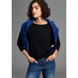 Laura Scott Damen 3/4-Arm-Shirt, schwarz, Basic, Gr. 32, clean, unifarben, Single Jersey, Obermaterial: 95% Baumwolle, 5% Elasthan, Shirts,