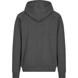 Urban Classics Herren Rundhalspullover "Urban Classics Herren Blank Hoody", grau, Gr. L, unifarben, 65% Baumwolle, 35% Polyester, Pullover