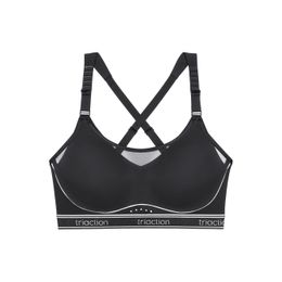 Damen B&uuml;gel-BH "Triaction Cardio Air", triaction by Triumph, Gr. 75, schwarz, Mesh;Single Jersey, Obermaterial: 43% Polyester, 38% Polyamid, 19%