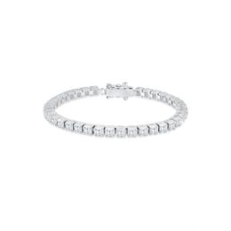Elli Premium Damen Armband "Tennisarmband mit Zirkonia Kristalle 925 Silber", 17cm,mit Steinen, Silber 925 (Sterlingsilber), silber, Silber 925