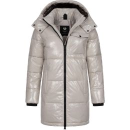 Ragwear Damen Wintermantel "Roobie Long", grau, Gr. XXXL, Obermaterial: 100% Nylon. Innenfutter: 100% Polyester. Wattierung: 100% Polyester, M&auml;ntel,