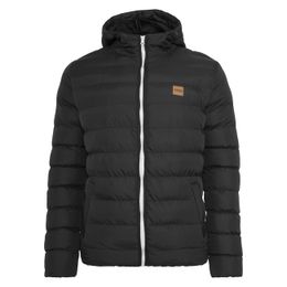 Urban Classics Herren Winterjacke "Urban Classics Herren Basic Bubble Jacket"schwarz, wei&szlig;, schwarz, Gr. M, unifarben, 100% Polyamid, Jacken